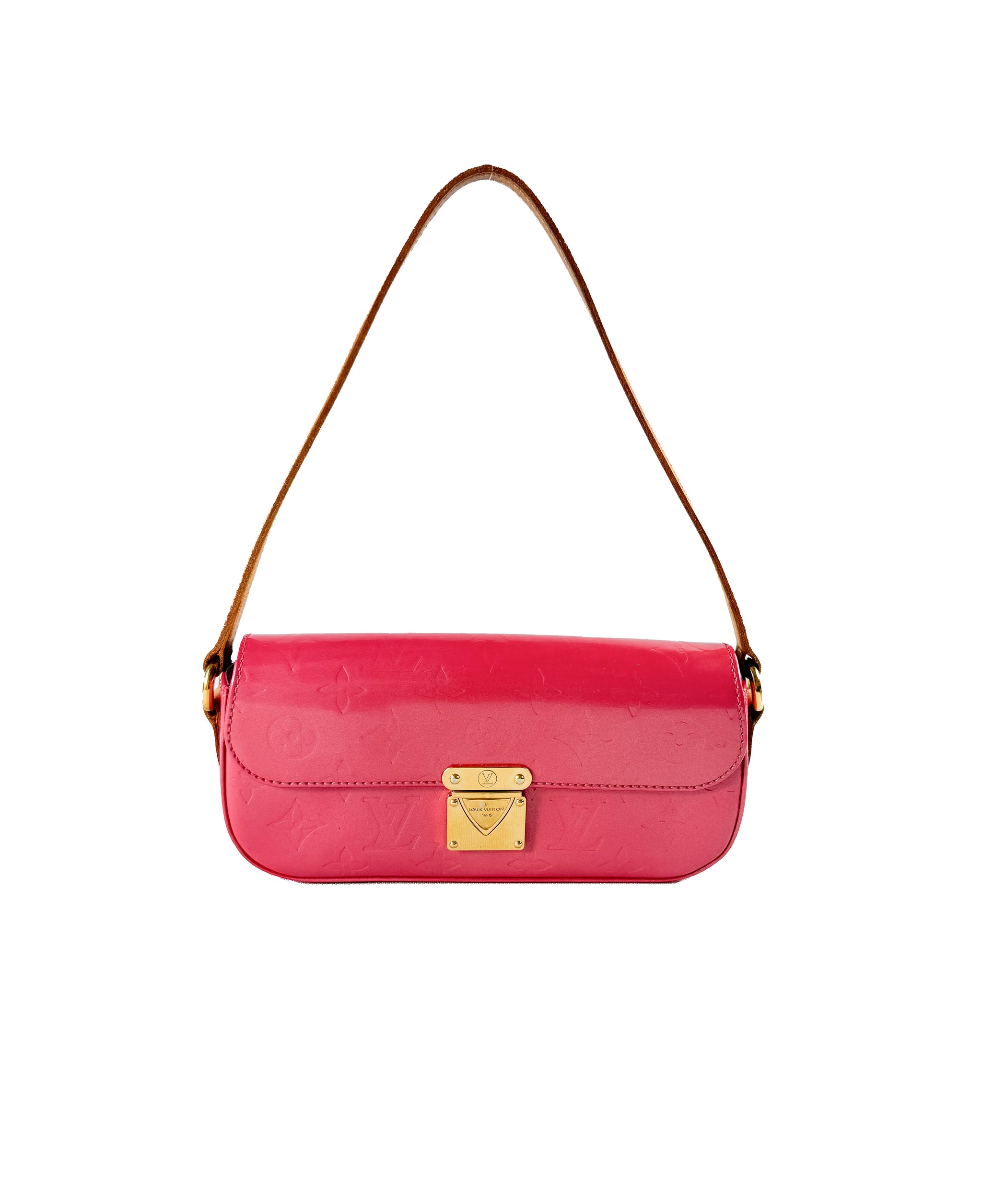 Louis Vuitton fuschia monogram vernis Malibu Street shoulder bag FL102
