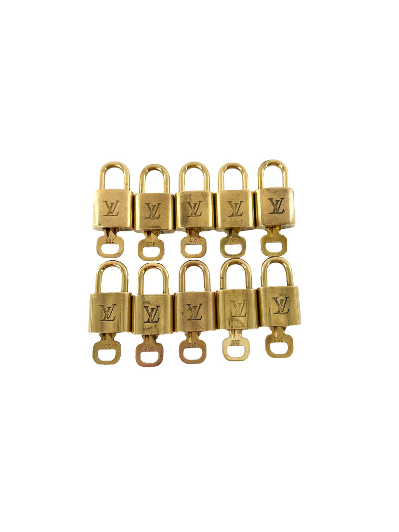 Louis Vuitton gold tone lock